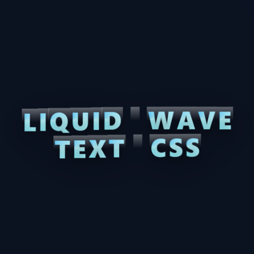Liquid Wave Text | Learning Axis